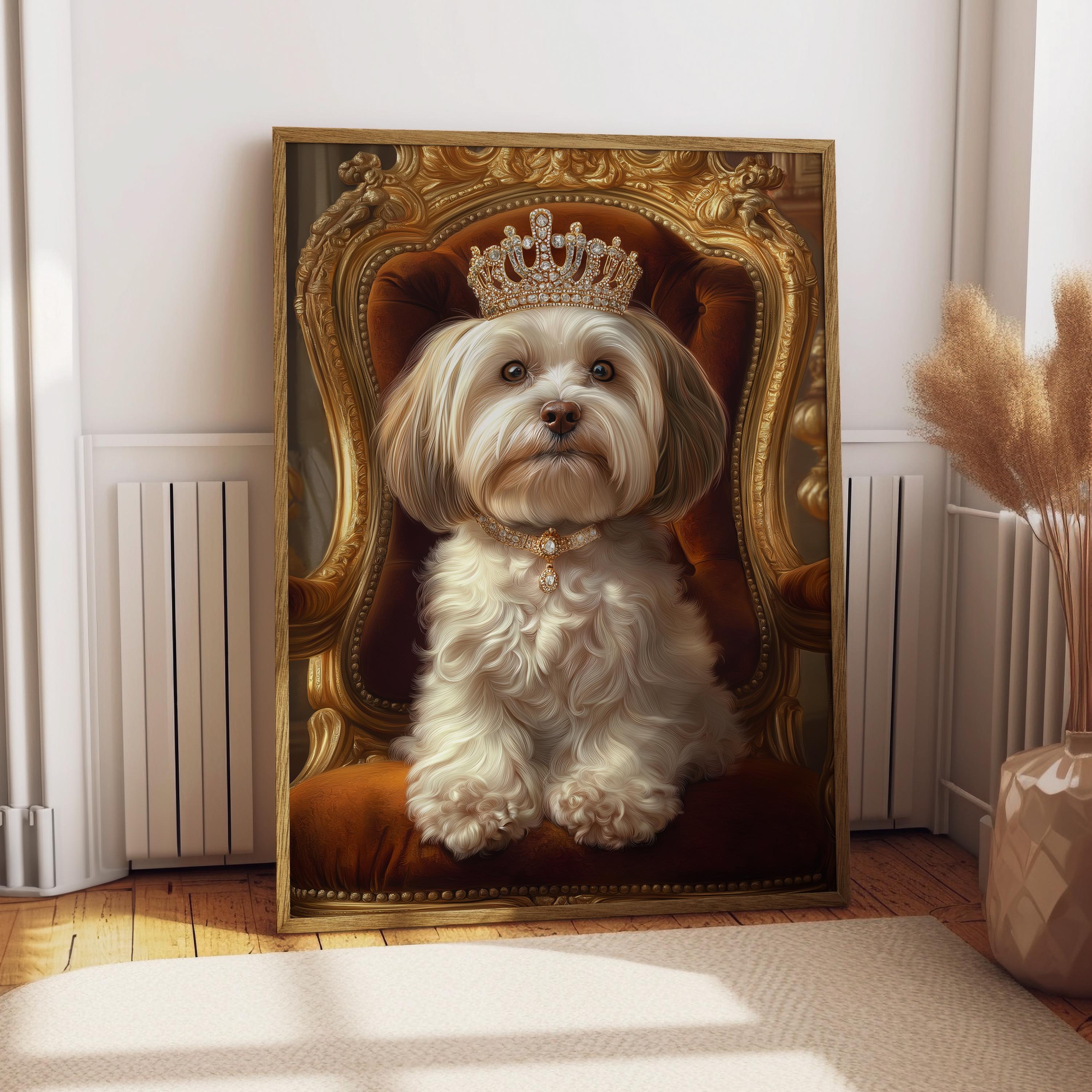Havanese Royal Portrait - Dog Poster - Pet Portrait - Custom Pet Art ...