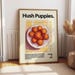 Hush Puppies Poster - Food Poster - Kitchen Decor - Kitchen Print ...