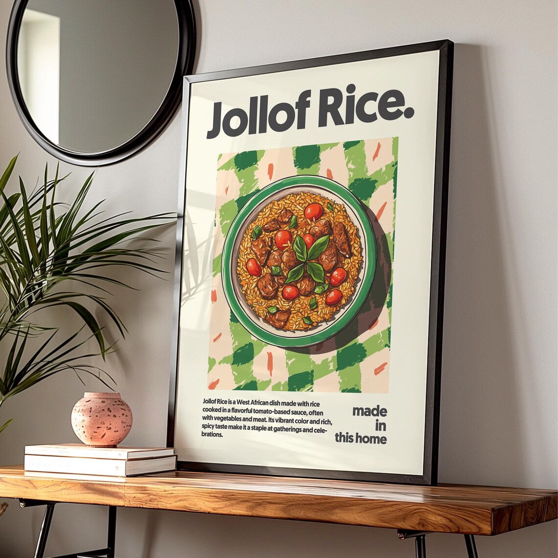 Jollof Poster - Food Poster - Kitchen Decor - Kitchen Print - Nigerian ...