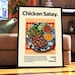 Chicken Satay Poster - Food Poster - Kitchen Decor - Kitchen Print ...