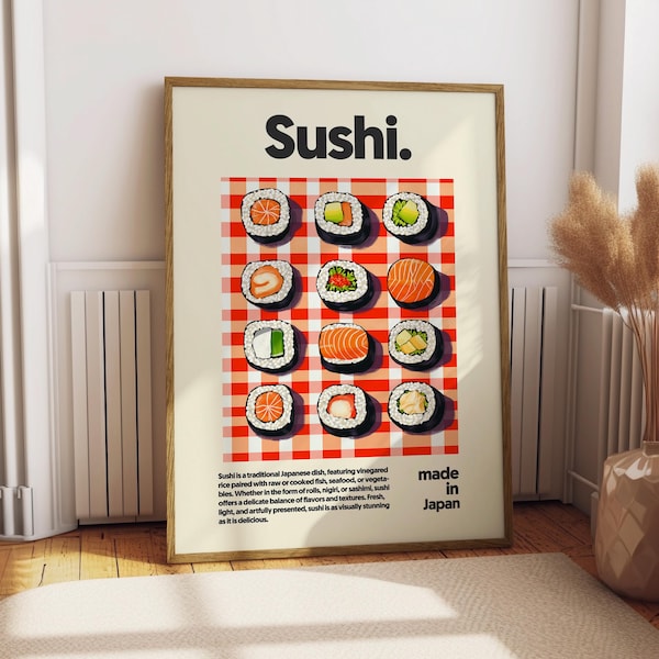 Sushi Poster - Etsy