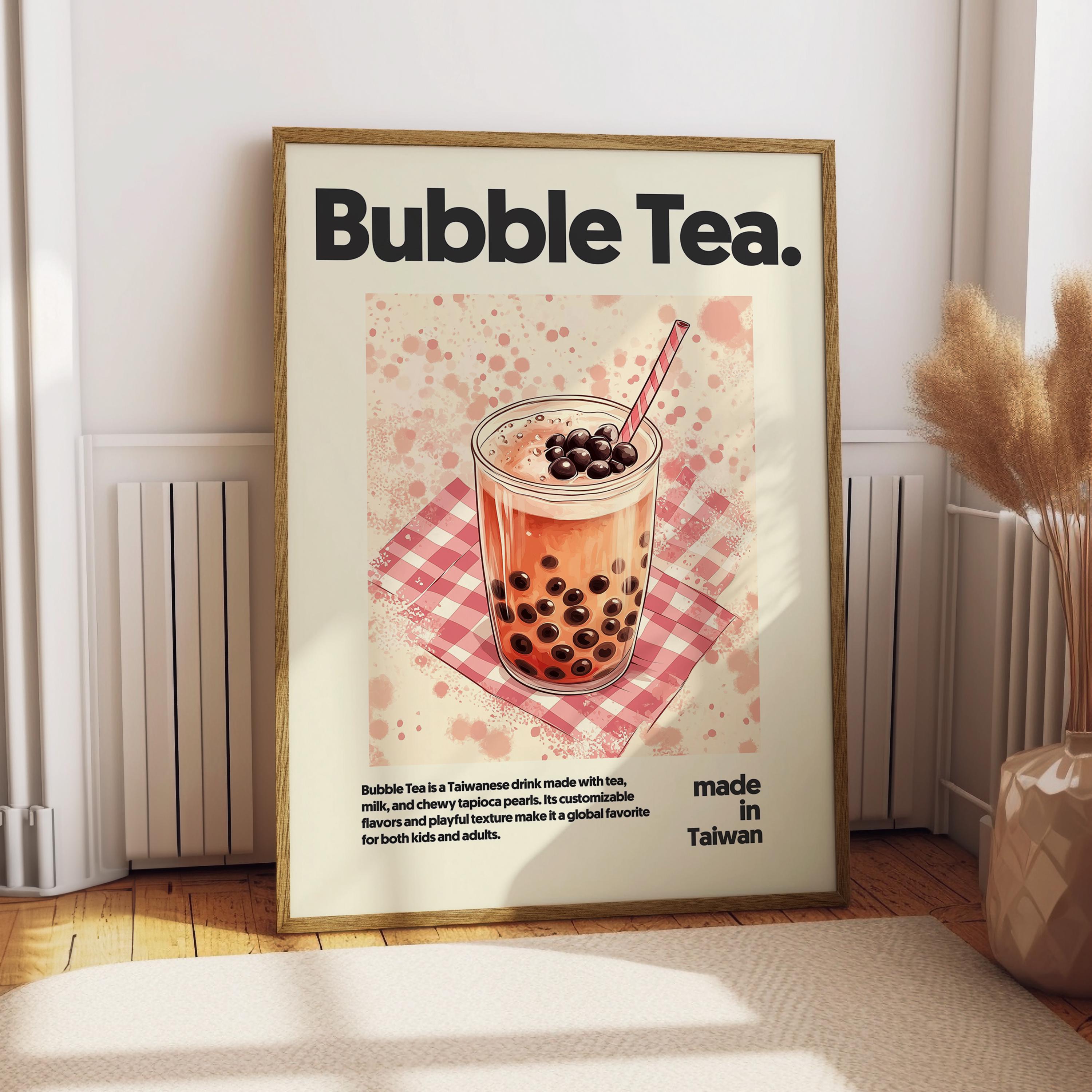 Bubble Tea Poster - Coffee Poster - Kitchen Decor - Kitchen Print ...
