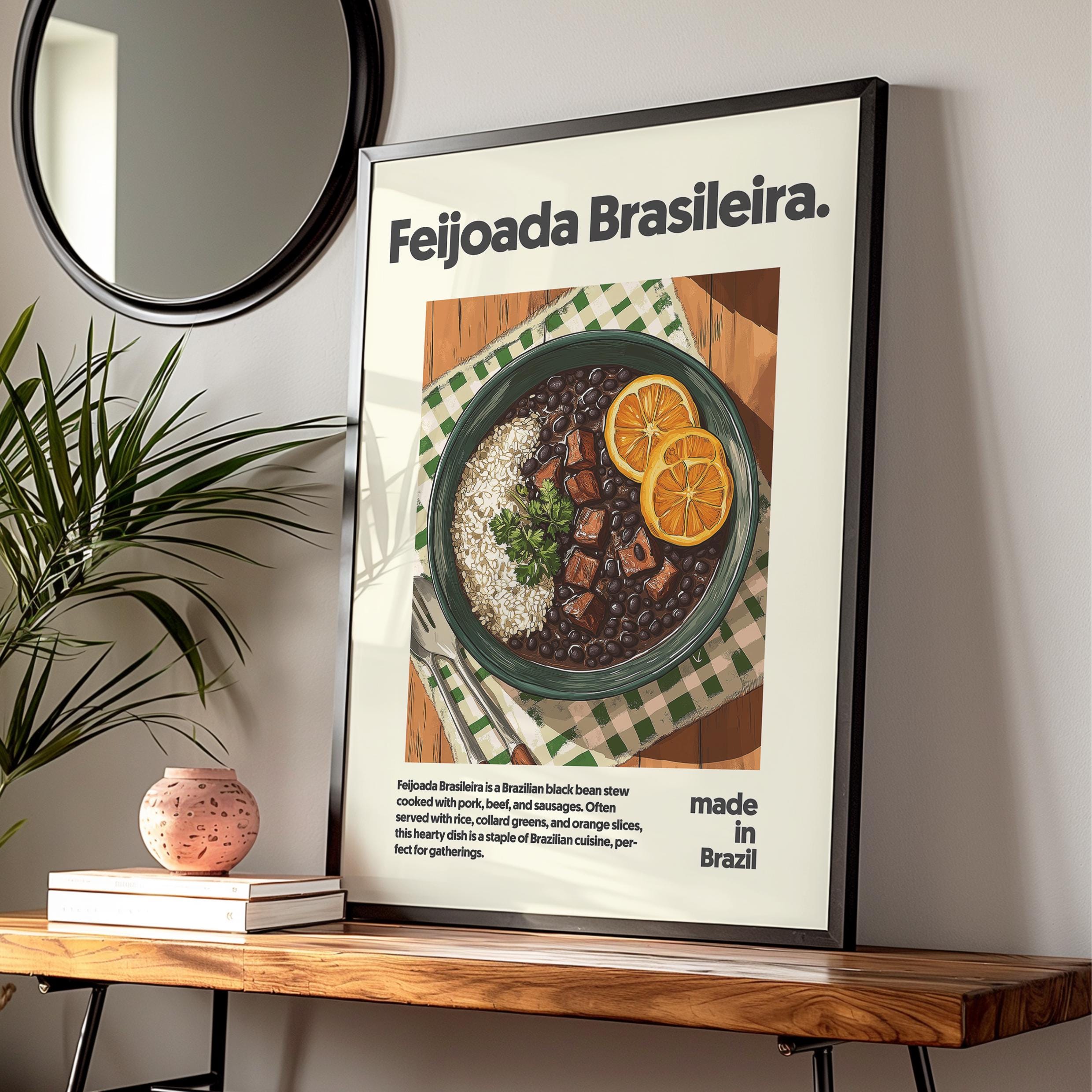 Feijoada Poster - Food Poster - Kitchen Decor - Kitchen Print ...