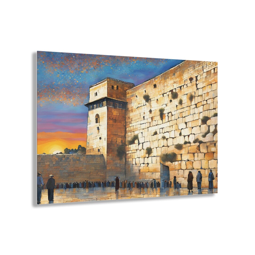 Acrylic Prints Artwork Holy City Jerusalem Kosel Hotel Western Wall - Etsy