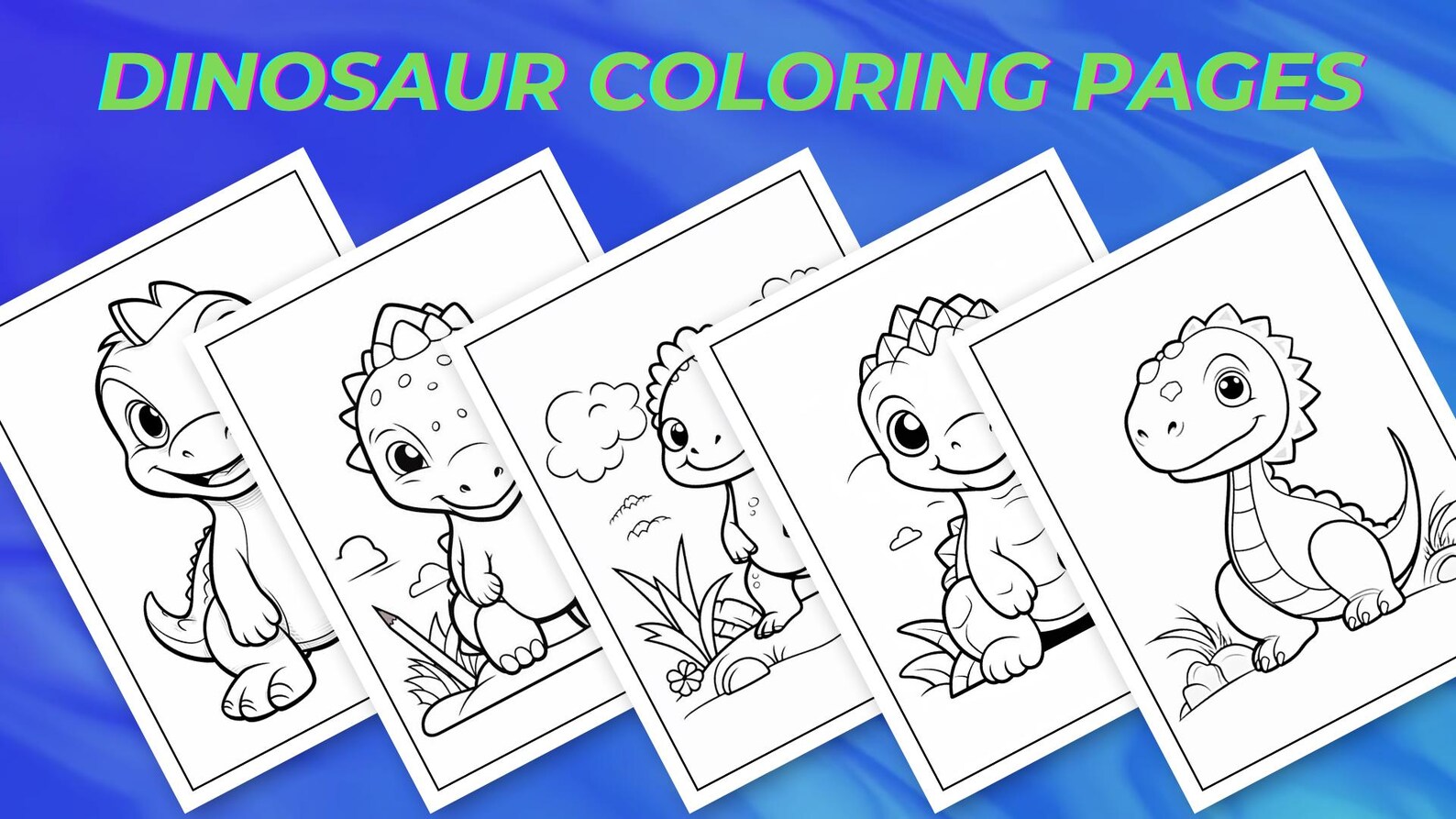 Dinosaur Coloring Activity Sheets Dinosaur Learning Printable for Kids ...