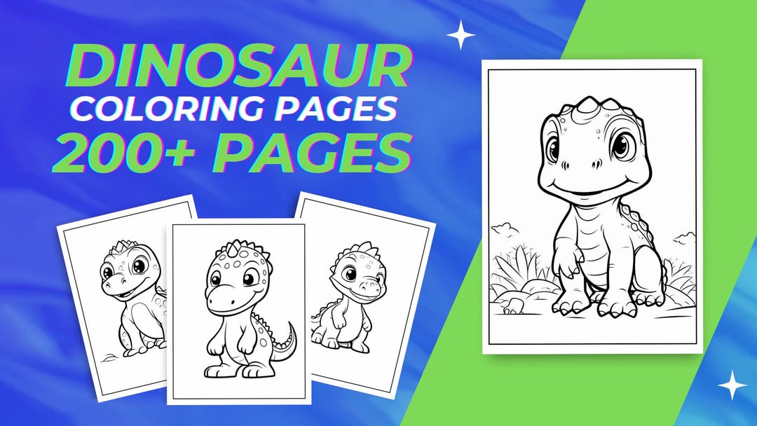 Dinosaur Coloring Activity Sheets Dinosaur Learning Printable for Kids ...