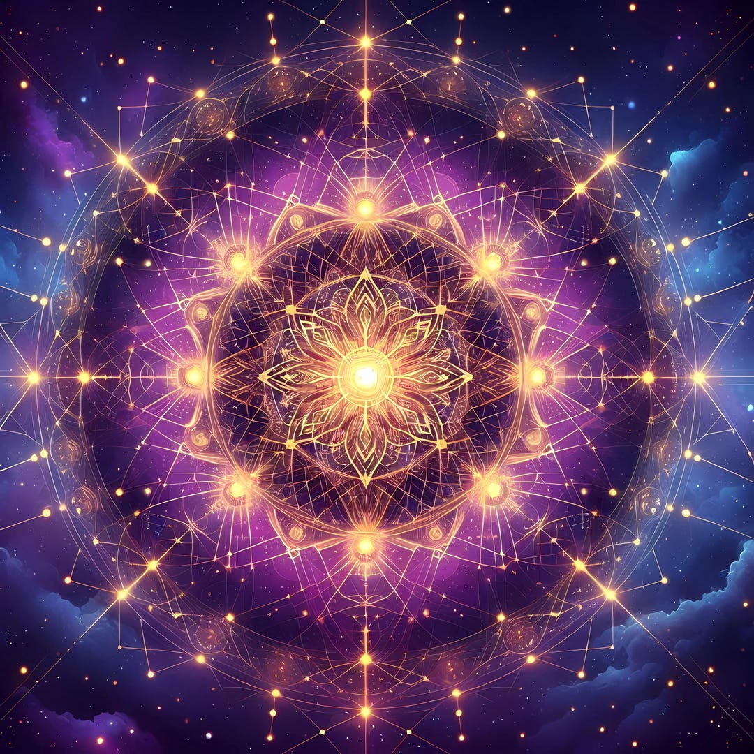 Ether Element Mandala Art – 4 High-res 4000px Digital Prints | Sacred ...