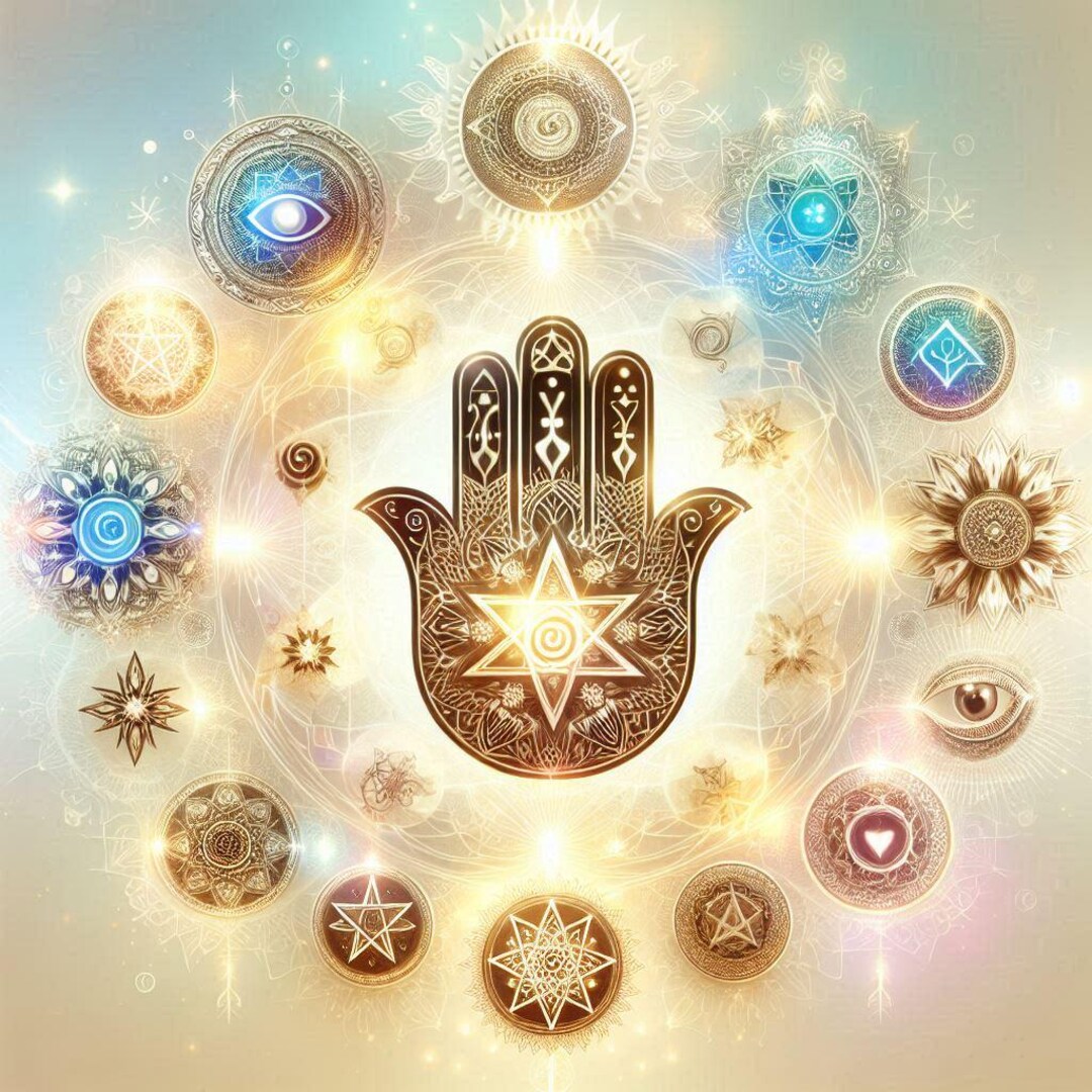 Sacred Hamsa Collection: 8 Divine Symbols for Protection, Abundance ...