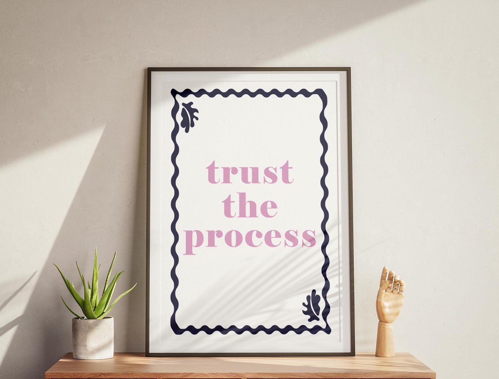 Trust the Process Motivational Poster | Wall Art | Home Decor | Gift ...