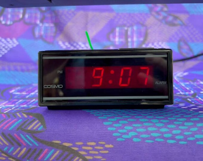 Cosmo Model E529B Solid State Led Alarm Clock - Etsy