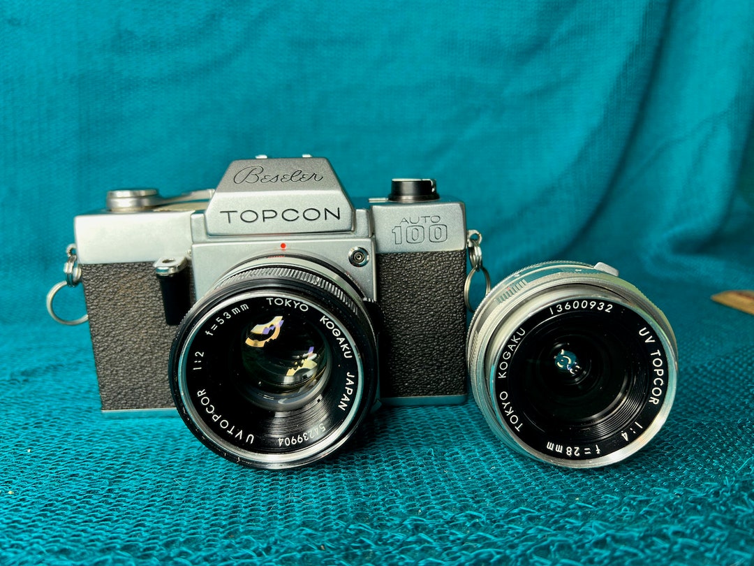 Beseler Topcon Auto 100 53mm F2 Lens and 28mm F4lens - Etsy