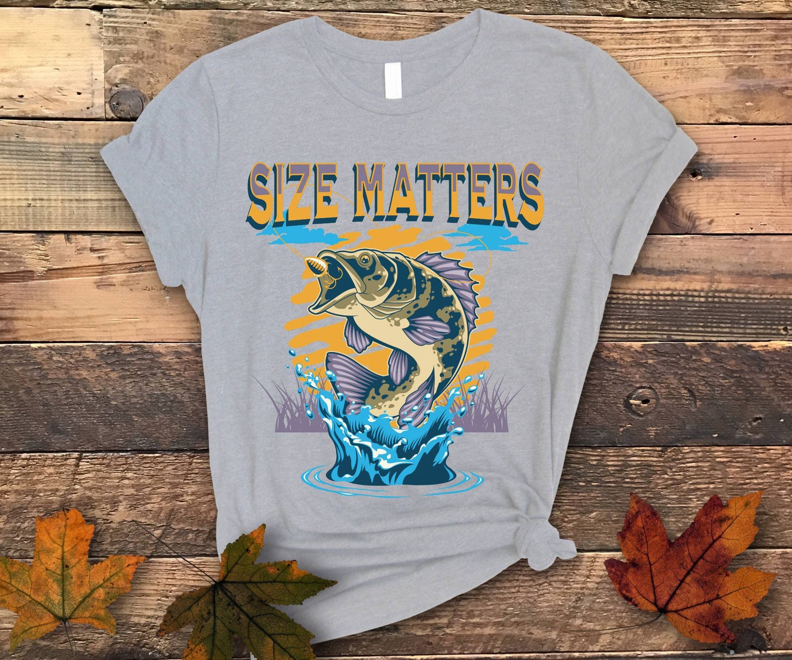 Size Matters Fishing Shirt, Fishing Shirt, Fishing Gift, Gifts for Men ...