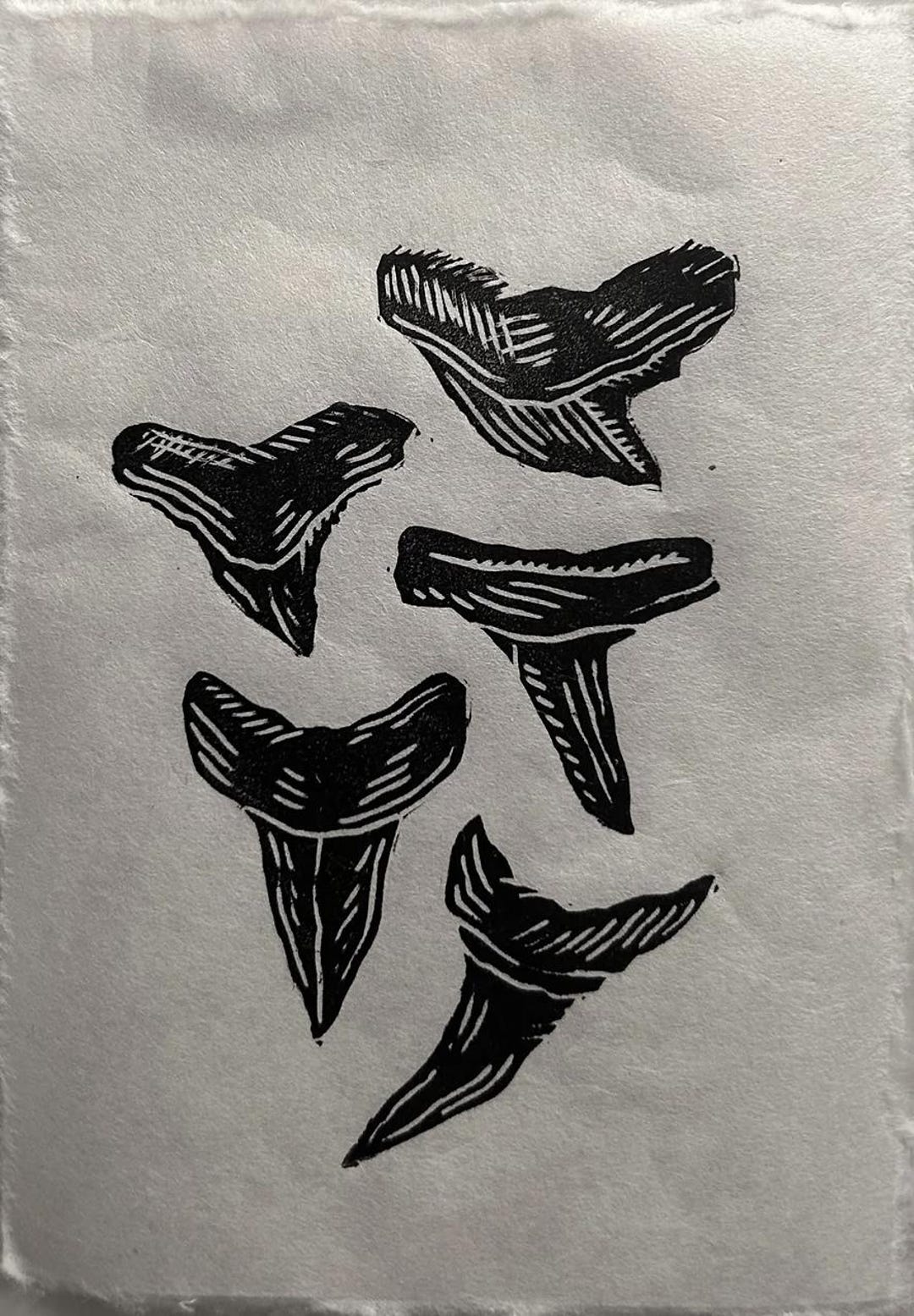 Shark Teeth Collage 4 - Etsy