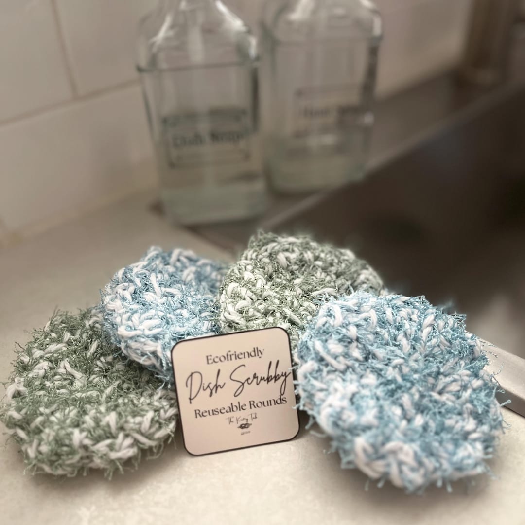 Crochet Kitchen Scrubbies | Dish Scrubby | Reusable | Handmade Scrubby ...