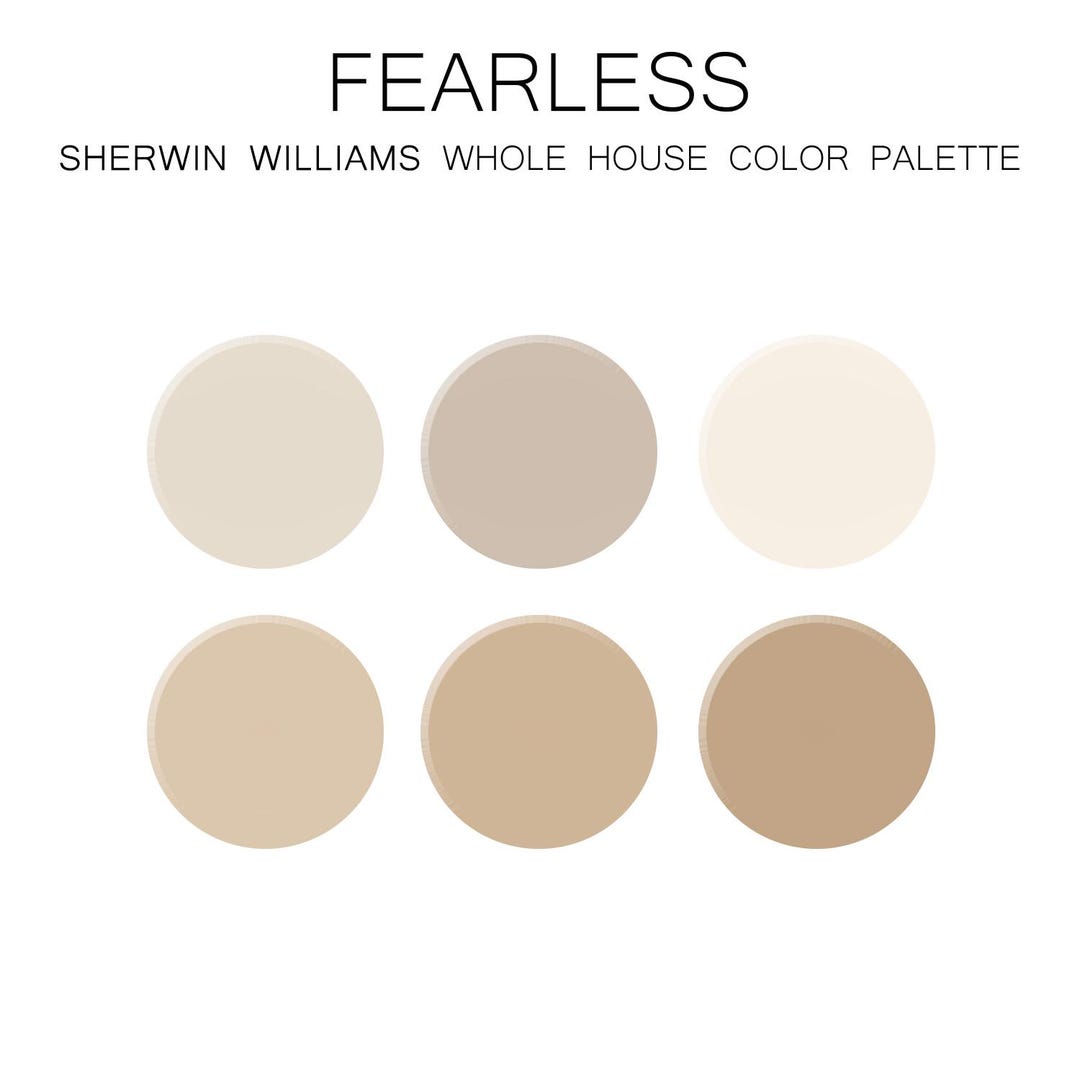 Fearless-inspired Sherwin Williams Paint Palette Interior Paint Colors ...