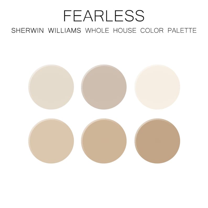 Fearless-inspired Sherwin Williams Paint Palette Interior Paint Colors ...