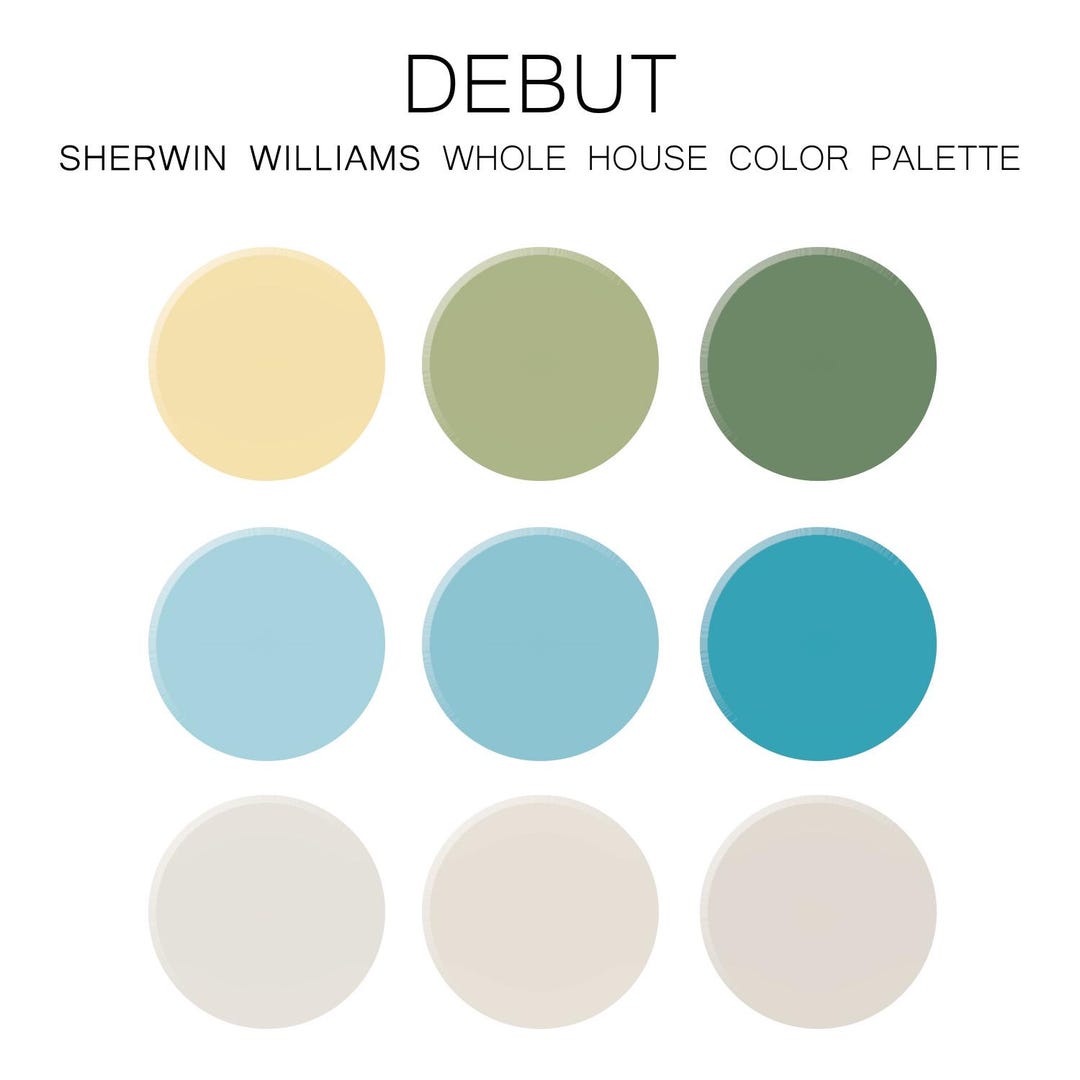 Debut-inspired Sherwin Williams Paint Palette - Interior Paint Colors ...