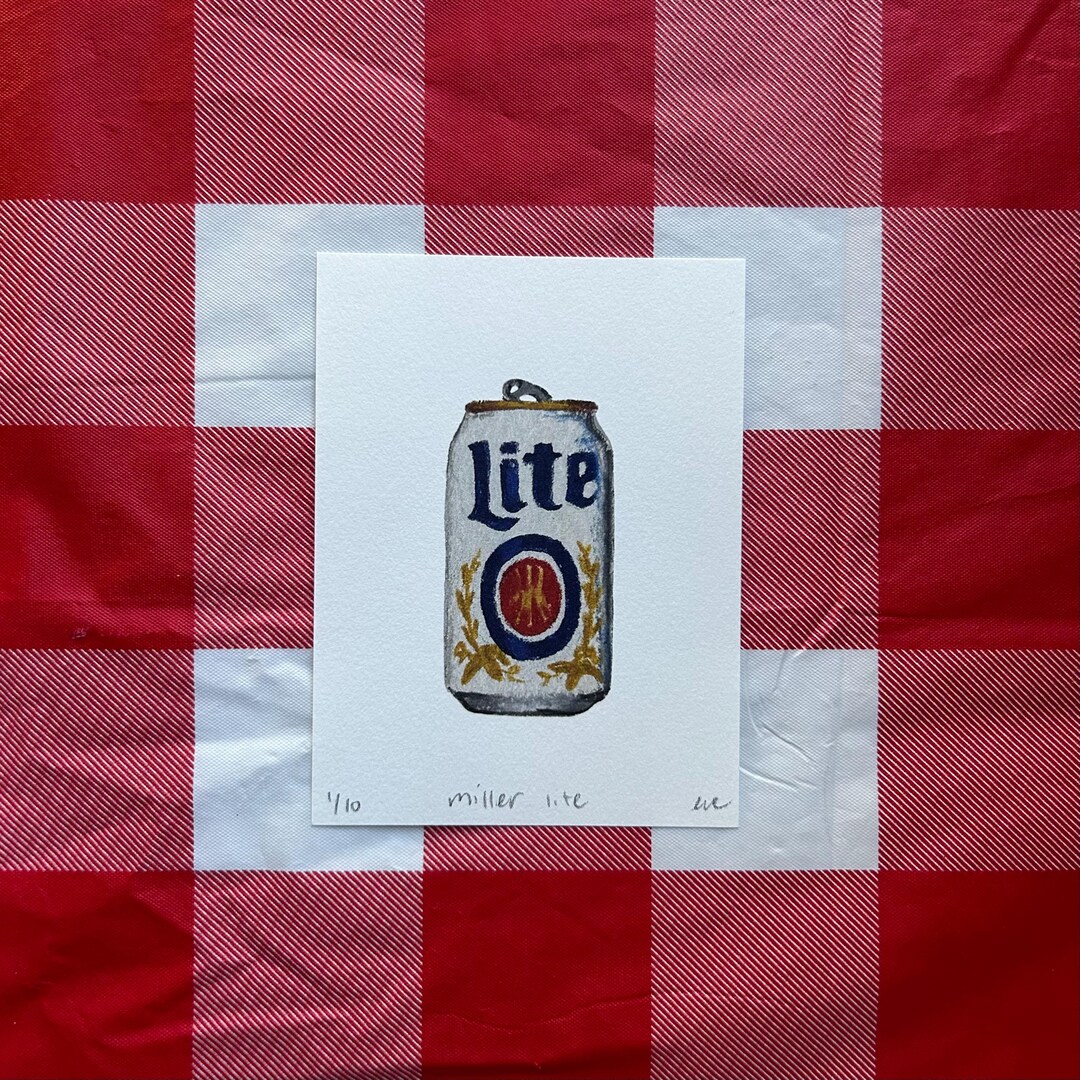 Miller Lite Print - Etsy