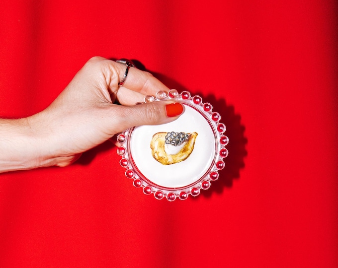 Handmade Pottery Plate, Caviar, Snack Plate, Small Plate, Modern ...