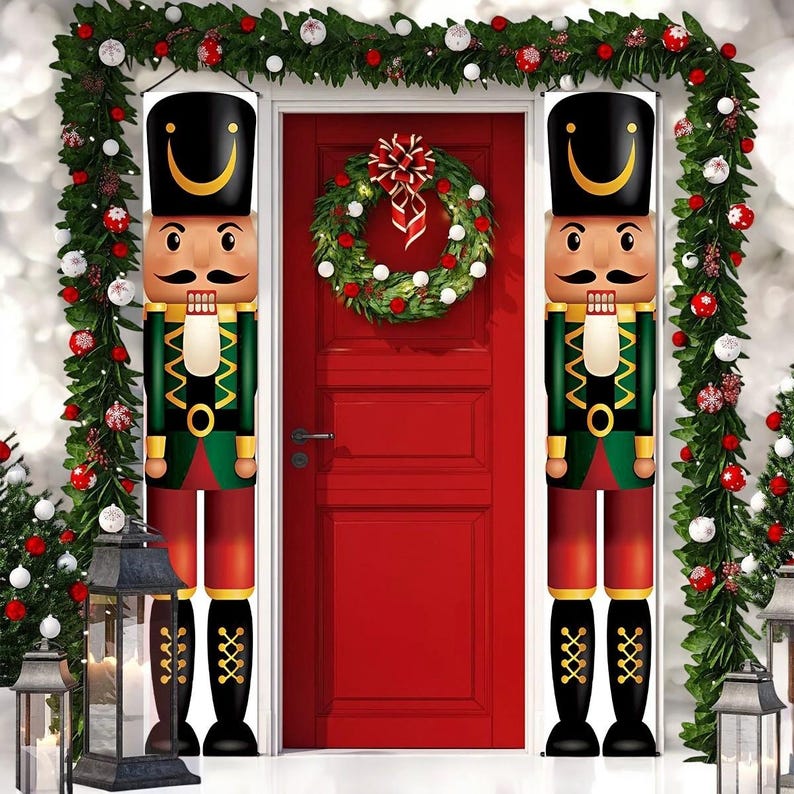 Christmas Door Banner - Festive Holiday Decoration - Etsy