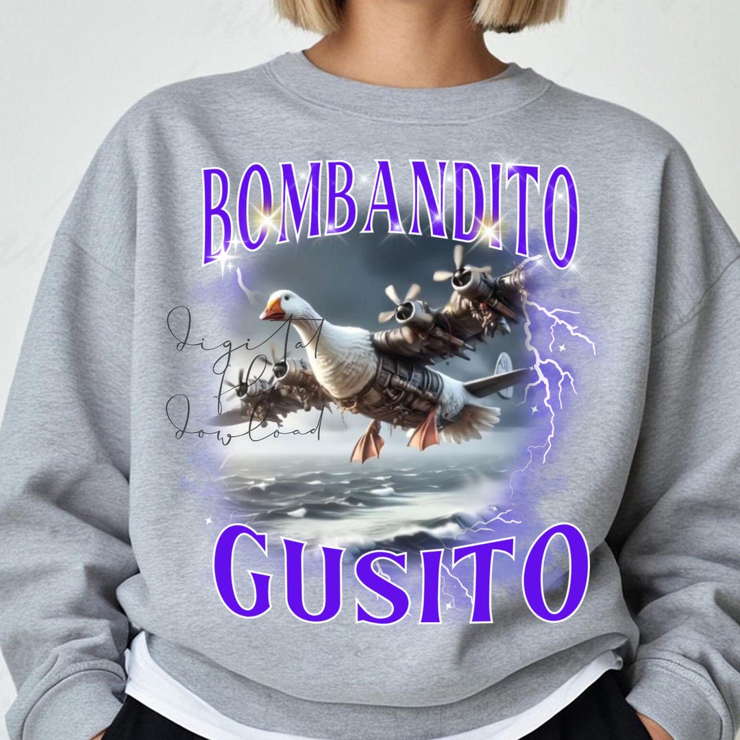 Funny Bombandito Gusito Png, Brain Rot Meme Bundles, Weird Clothes ...