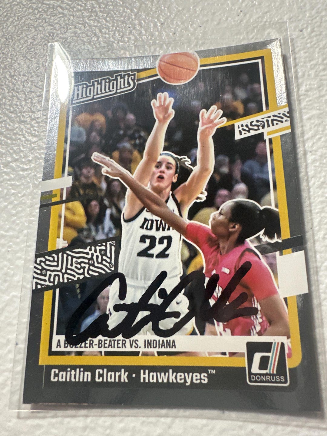 Caitlin Clark Autographed Card - Etsy