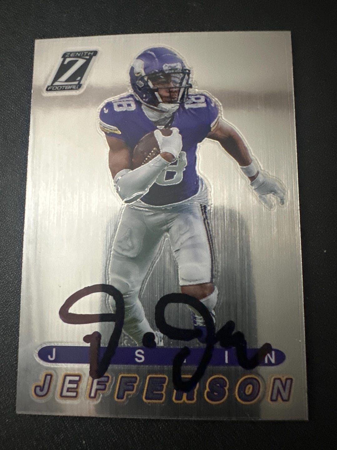 Justin Jefferson Autographed Card - Etsy