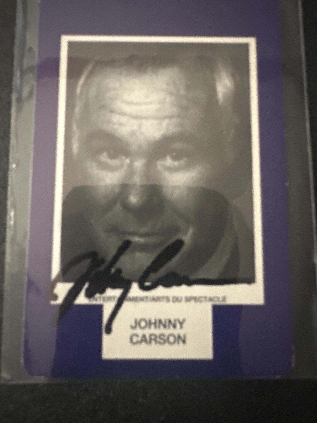 Johnny Carson Autographed Card - Etsy
