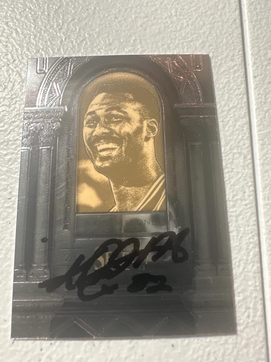 Karl Malone Autographed Card - Etsy