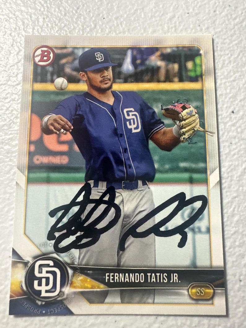 Fernando Tatis Jr Autographed Card - Etsy