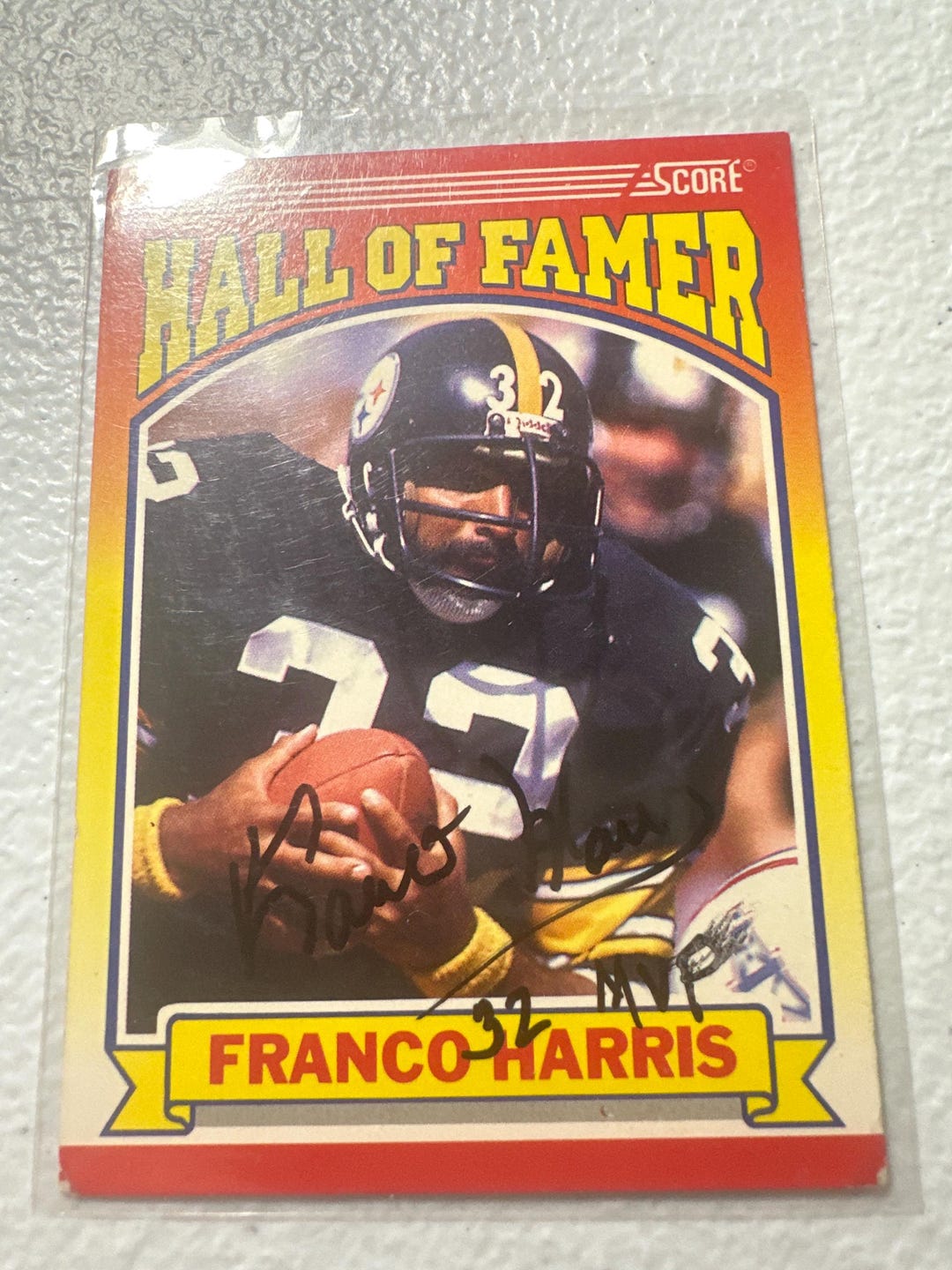 Franco Harris Autographed Card - Etsy