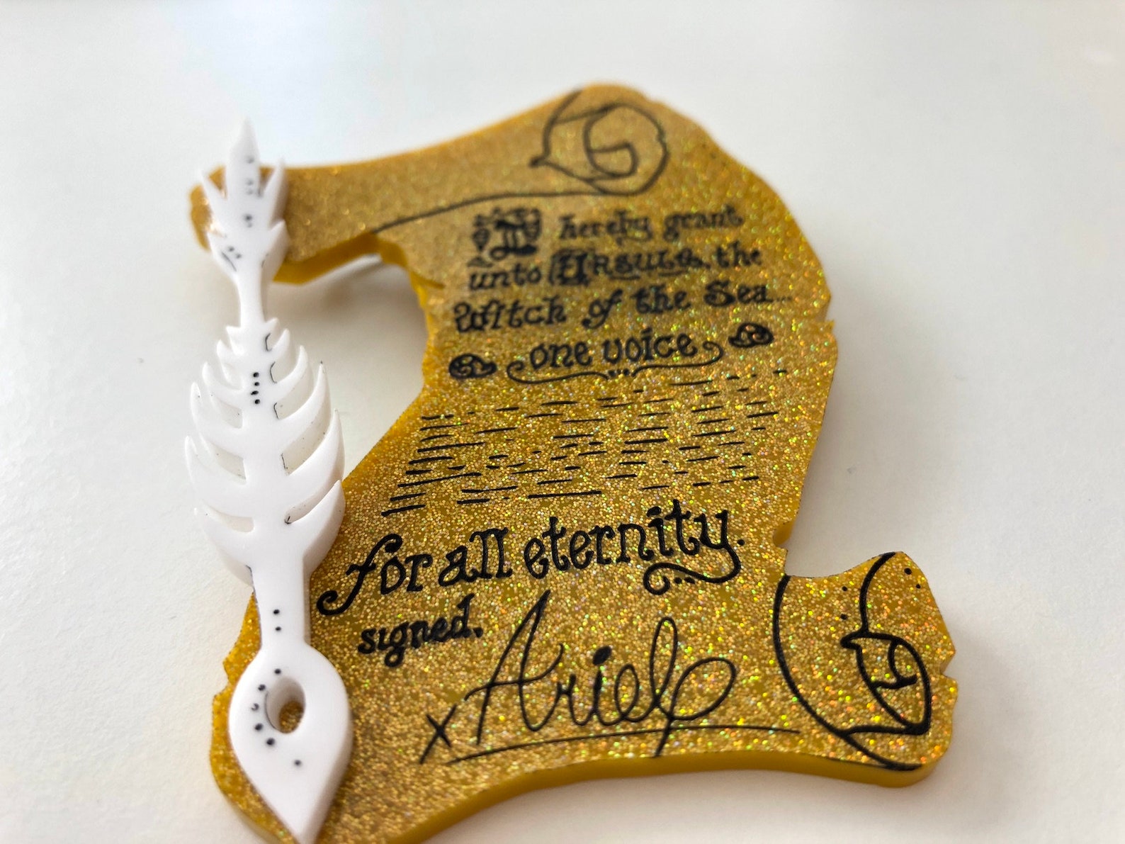 Ursula and Ariel Contract With Pen the Little Mermaid | Etsy Australia