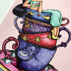 Teacup Jasmine Aladdin Postcard - Etsy