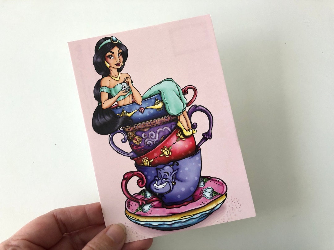 Teacup Jasmine Aladdin Postcard - Etsy