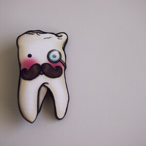 Wisdom Tooth Laser Cut Wood Brooch - Etsy