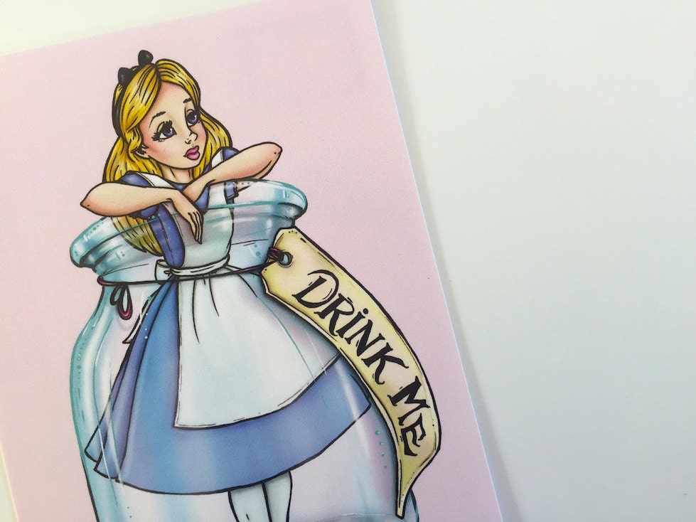 Alice In Wonderland Drink Me Bottle Art