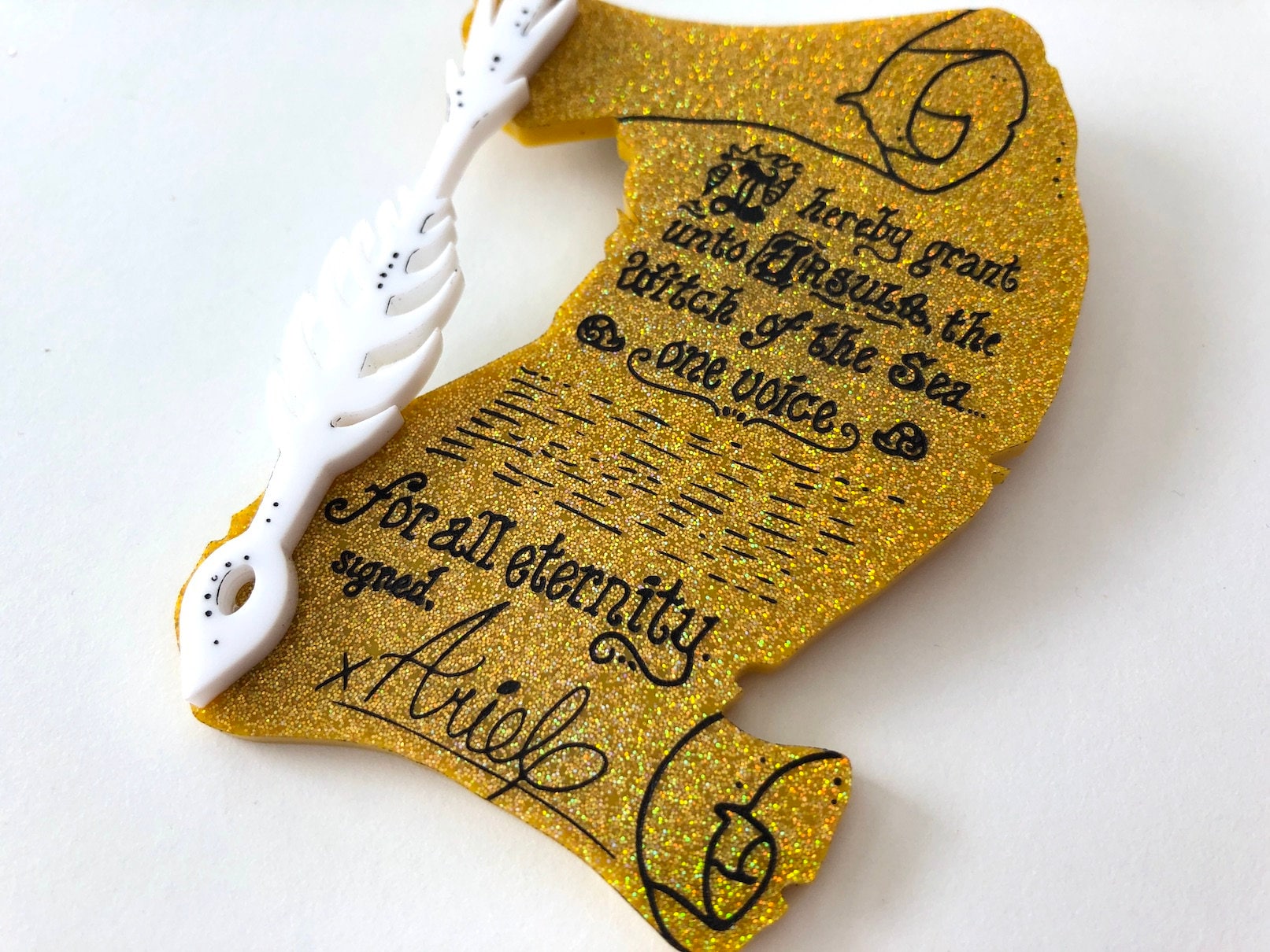 Ursula and Ariel Contract With Pen the Little Mermaid | Etsy Australia