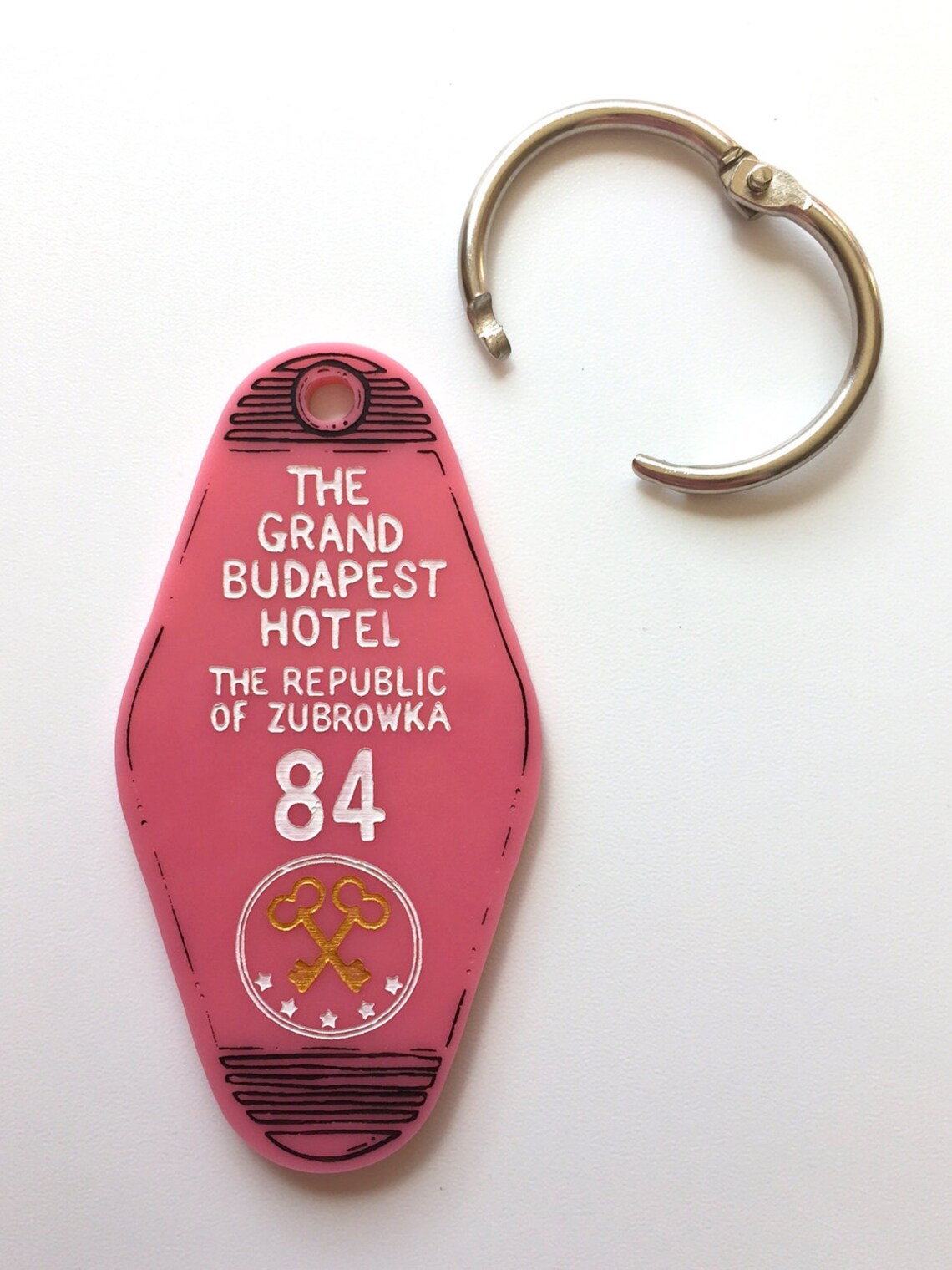 The Grand Budapest Hotel Hotel Room Key Ring Wes Anderson - Etsy Australia