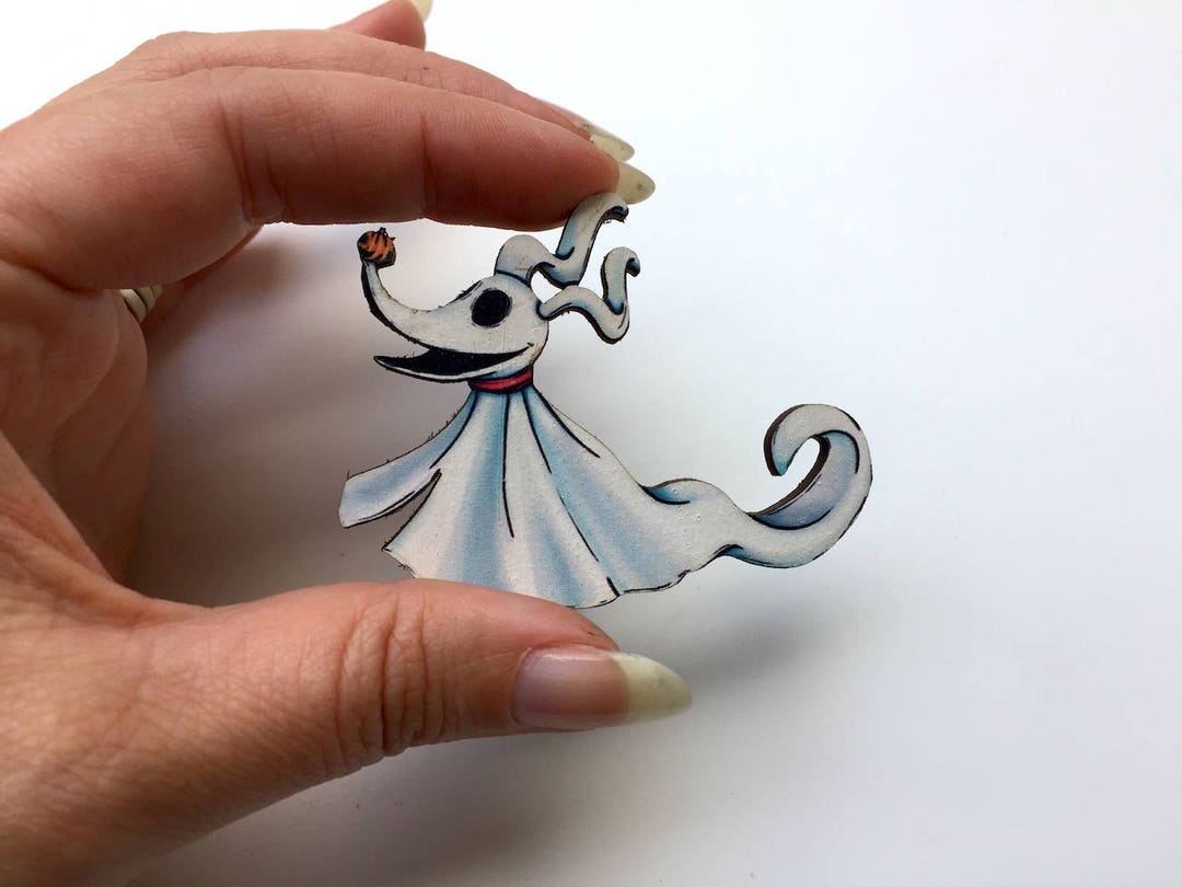 Zero Brooch - A Nightmare Before Christmas - Laser Cut Wood Brooch - Etsy