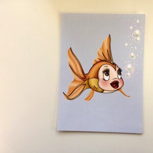 Cleo Fish - Pinocchio - Postcard - Etsy