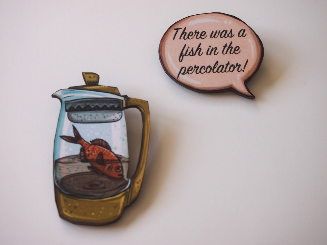 Twin Peaks There Was a Fish in the Percolator 2 Part Laser | Etsy