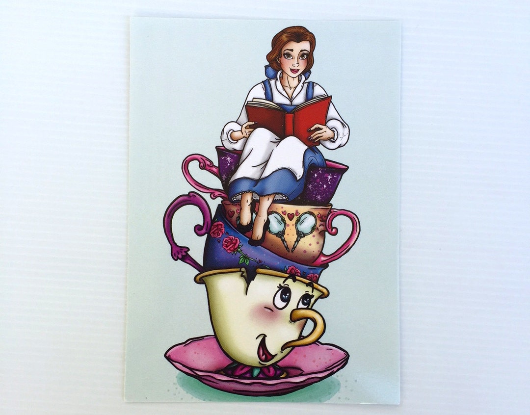Teacup Belle Postcard - Etsy