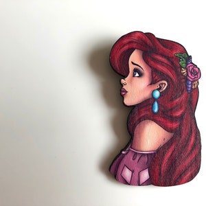 NEW LARGER Princess Profile Ariel the Little Mermaid | Etsy