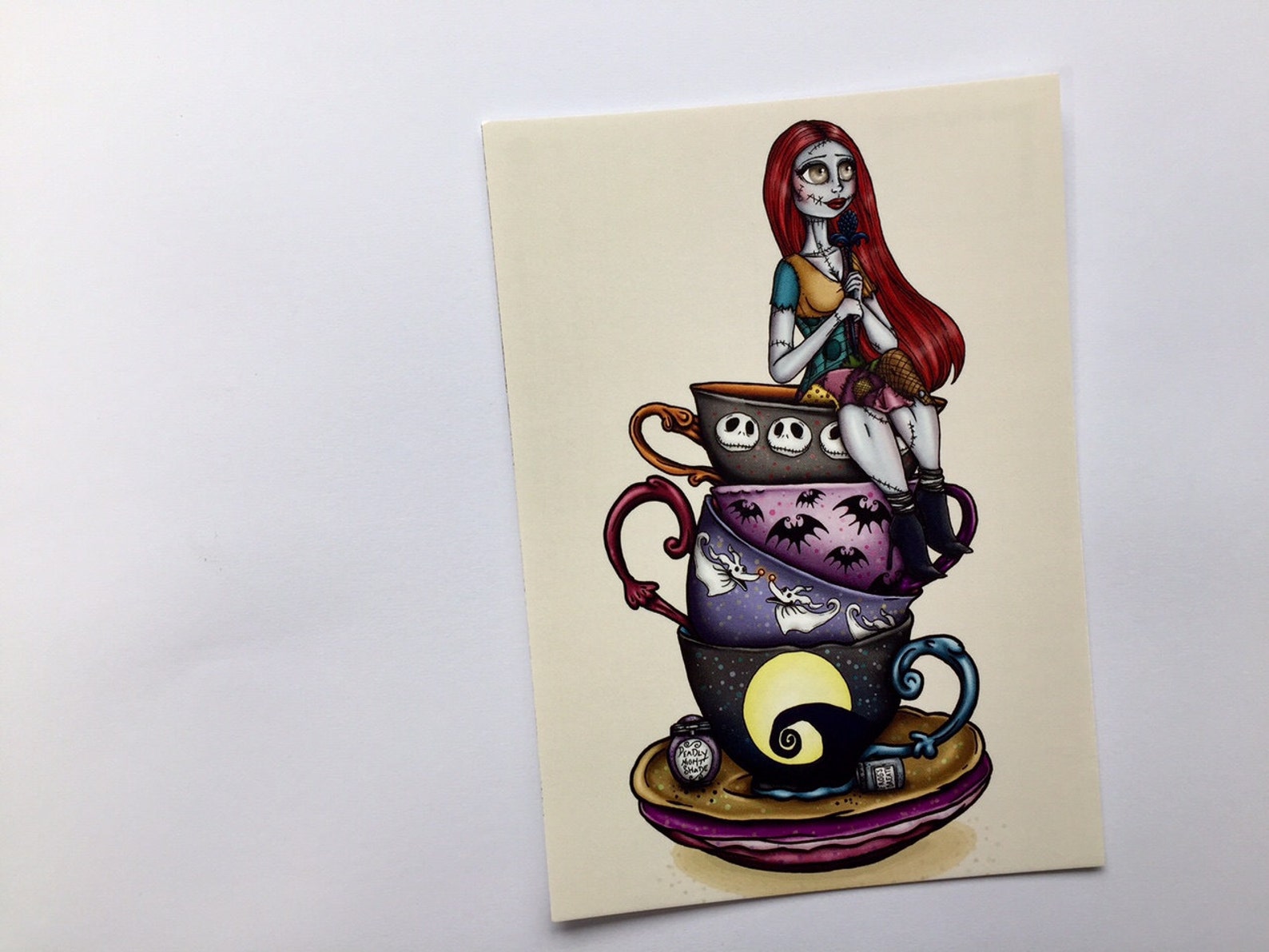 Teacup Sally A Nightmare Before Christmas Postcard | Etsy