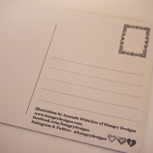 Alice in Wonderland White Rabbit House Postcard - Etsy