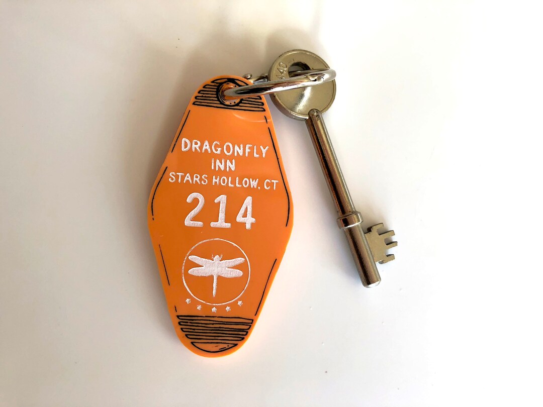 The Dragonfly Inn Gilmore Girls Hotel Room Key Ring - Etsy UK