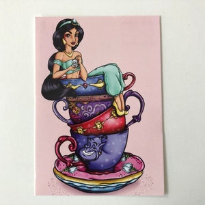 Teacup Jasmine Aladdin Postcard - Etsy