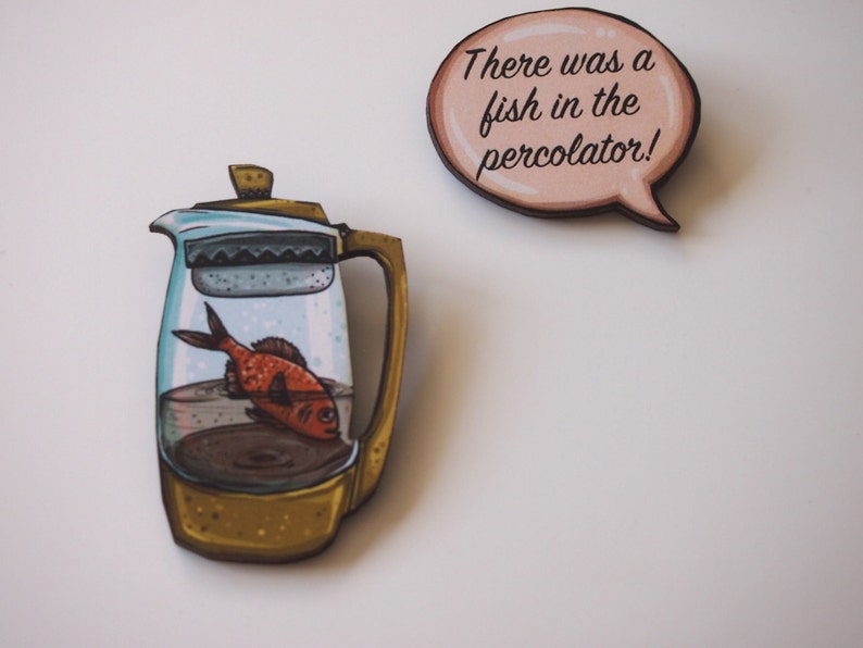 Twin Peaks There Was a Fish in the Percolator 2 Part Laser | Etsy