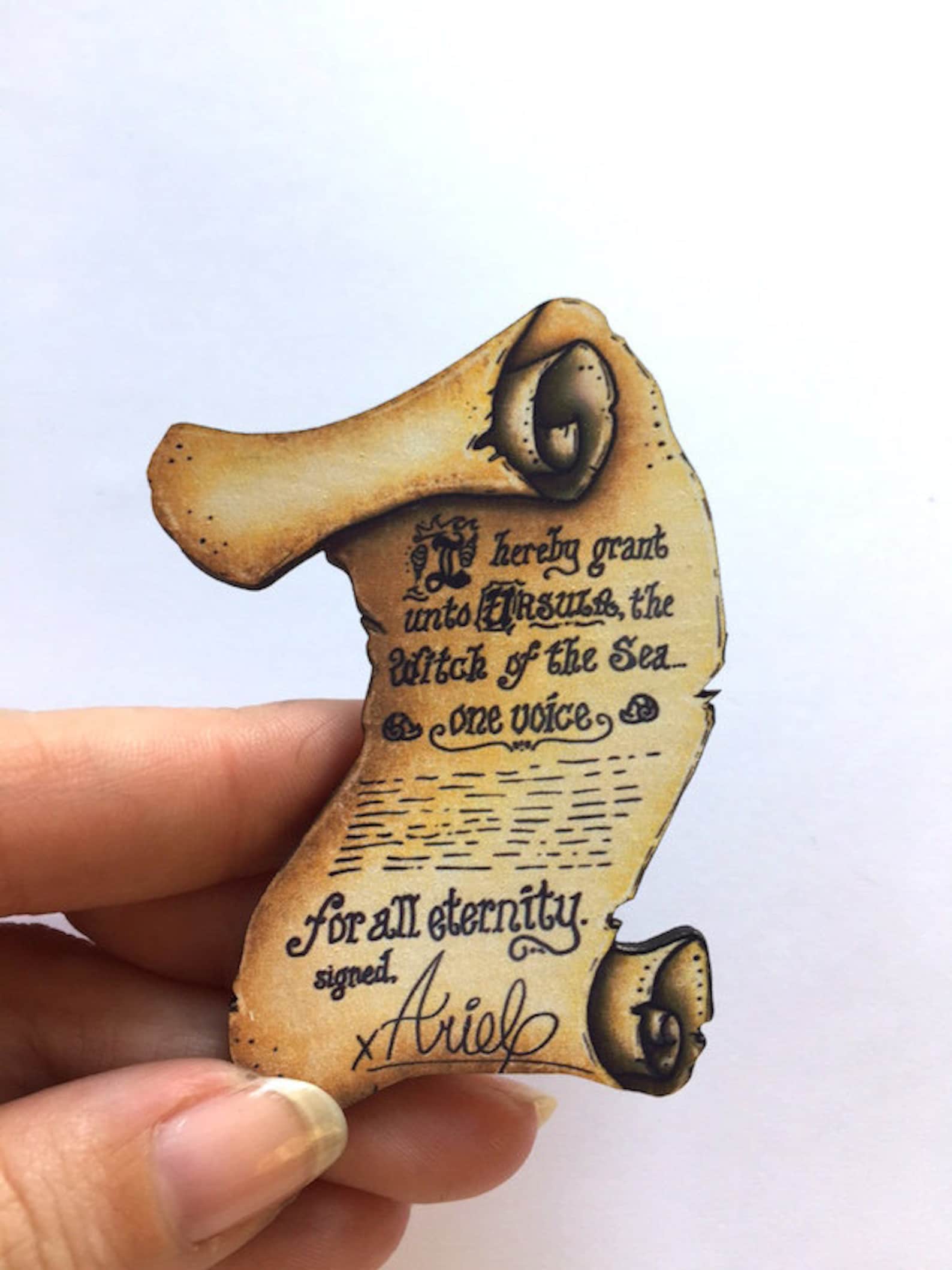 Ursula and Ariel Contract the Little Mermaid Laser Cut - Etsy
