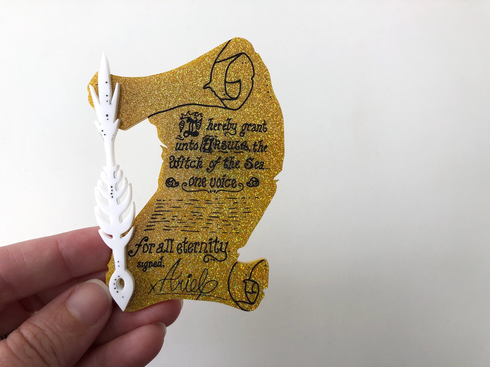 Ursula and Ariel Contract With Pen the Little Mermaid | Etsy Australia